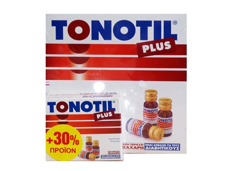 Tonotil Plus με 4 Αμινοξέα & Καρνιτίνη 10 φιαλίδια + 3 ακόμη Δώρο ...