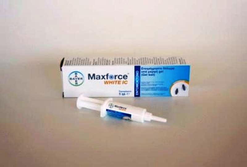 BAYER MAXFORCE WHITE IC ΤΗΣ BAYER - ΔΟΛΩΜΑ GEL ΓΙΑ ΚΑΤΣΑΡΙΔΕΣ 5gr ...