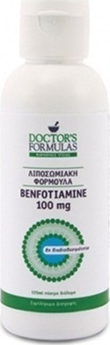 Doctor's Formula Benfotiamine 100mg Λιποσωμιακή Φόρμουλα με Βιταμίνη Β1 & Μπενφοθειαμίνη ...